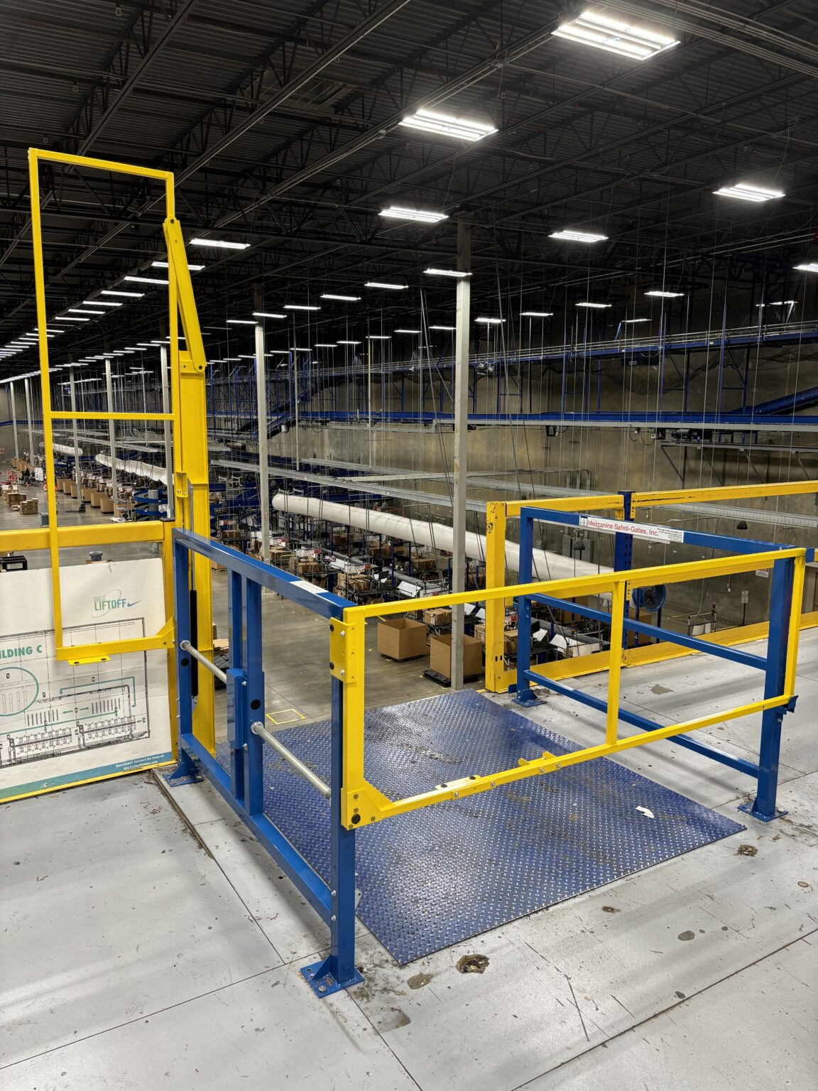 Open Top Safety Gate Versatility - Four Use Cases - Mezzgate