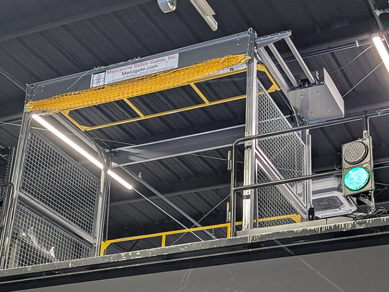 Mezzanine Safety Gates | OSHA-Compliant Fall Protection