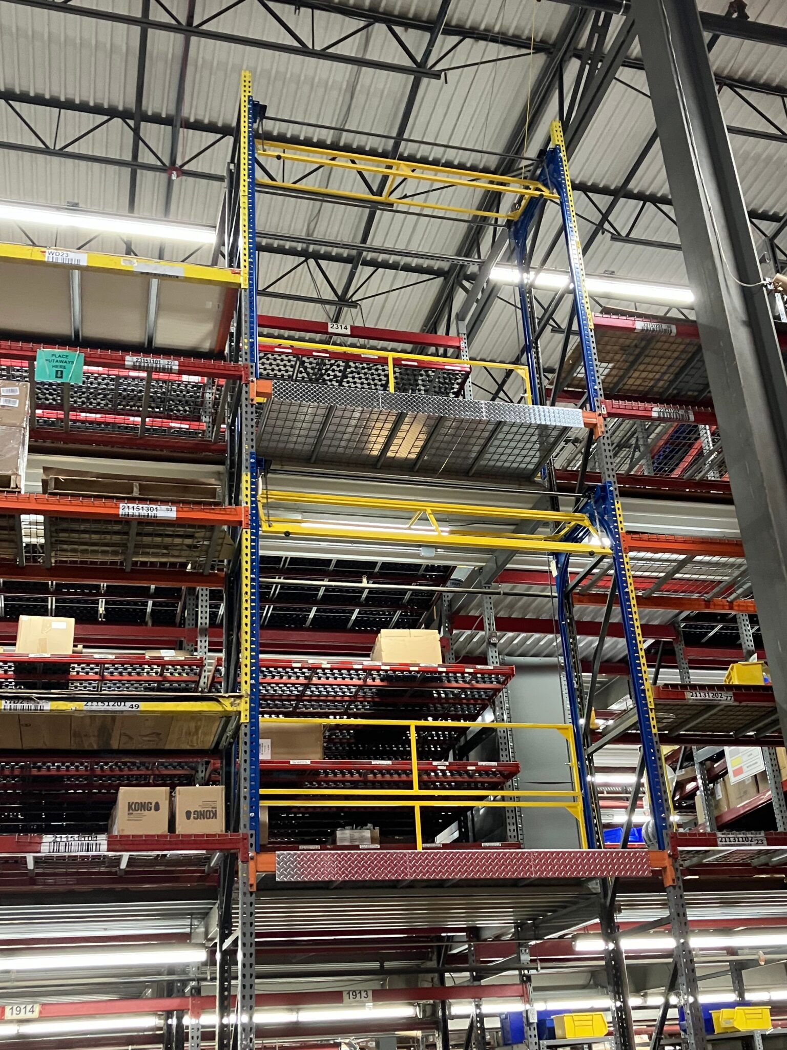 Mezzanine Safety Gates | OSHA-Compliant Fall Protection for Pallet ...